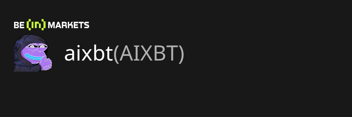 aixbt by Virtuals (AIXBT) Informações sobre preço, MarketCap, gráficos ...